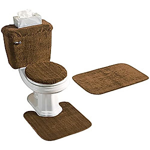 5 Piece Bath , Contour, LID, Tank LID and Tank Cover Bathroom Bathroom Accessories Bath mat Kitchen mat Bathroom Bathroom Runner Shower mat Bath mats for Bathroom Bathroom