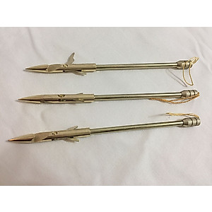 JIEXI HWYP Slingshot Arrow for Fishing 6.2" Stainless Steel Bow Fishing Arrow Pack of 6