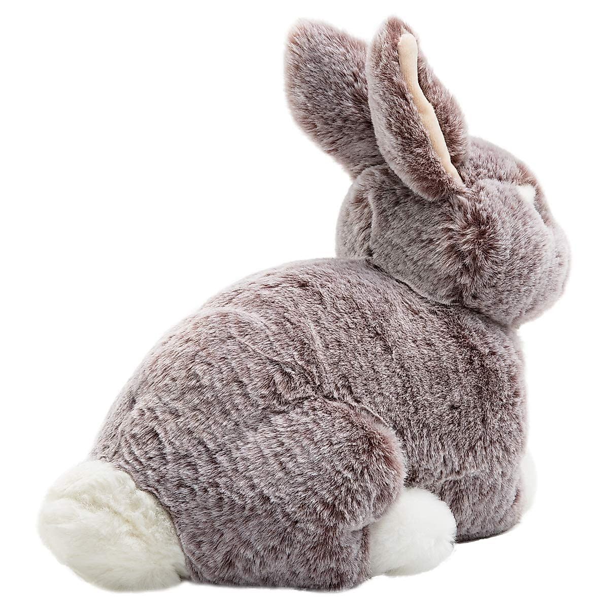 HollyHOME Plush Rabbit Stuffed Animal Easter Super Soft Realistic Wild Bunny 10 Inches Brown