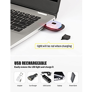 Unisex LED Beanie with Light, USB Rechargeable Hands Free LED Headlamp Hat, Knitted Night Light Beanie Cap Flashlight Hat, Men Gifts for Dad Father Husband (Navy Blue)