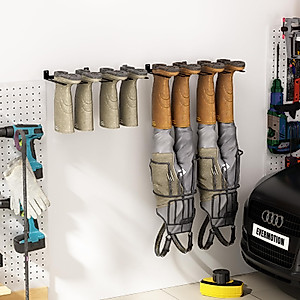 ORLESS Wader Hangers 4-Pair Boot Rack Garage Storage, Cowboy Boot Holder, Metal Wire Organizer for Entryway