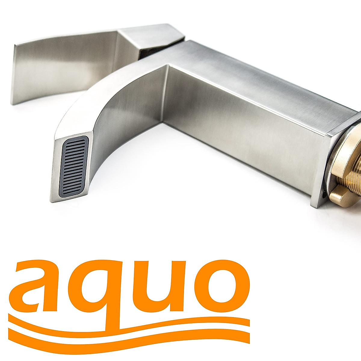 aquo Bathroom Faucet - 7" Height Sink Faucet Fits Variety Bathroom Sink, Nicely Preventing Leaking Issue by Brass Bathroom Sink Faucet Inner Hoses Design, Brushed Nickel