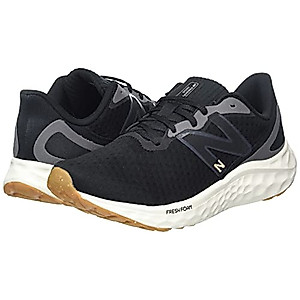 New Balance Women's Fresh Foam Arishi V4 Running Shoe, Black/Light Gold Metallic/Gum 2, 8 Wide