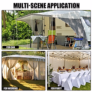 Blulu 12 Pieces 8 Leg Style Canopy Fittings Kit Low Peak Shed Frame Kit Canopy Frame Only Metal Garage Kit for 1 3/8-inch Top Rail Flower Stands and Greenhouse Frames Awnings