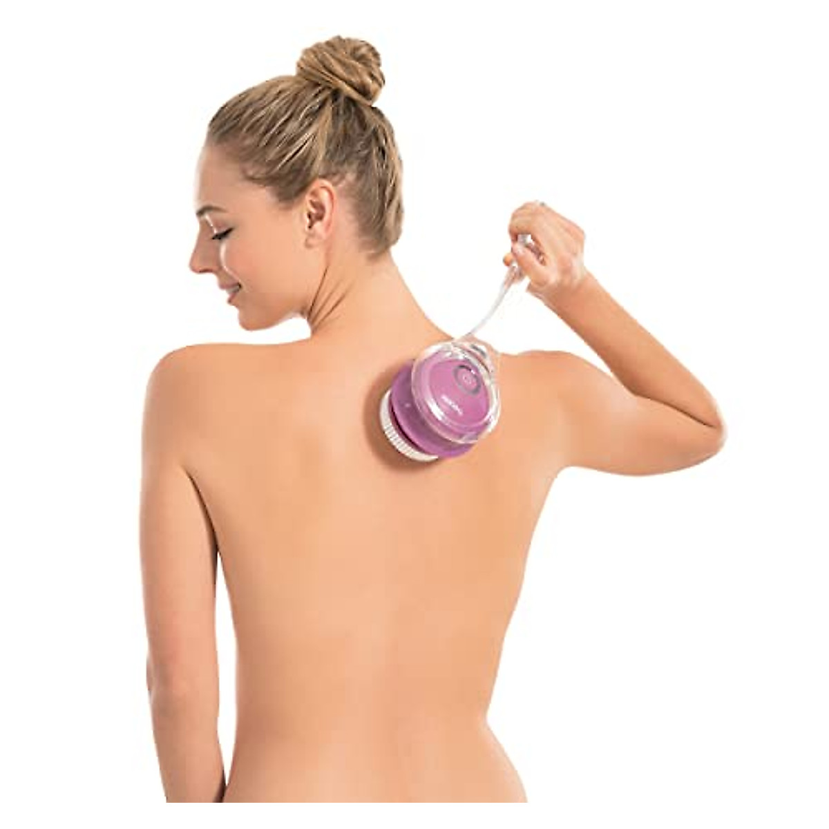 Beurer FC55 Electric Body Scrubber for Exfoliating and Massage, Waterproof for Showering, Cordless and Rechargeable, Spinning Skin Cleansing Brush with 2 Attachments