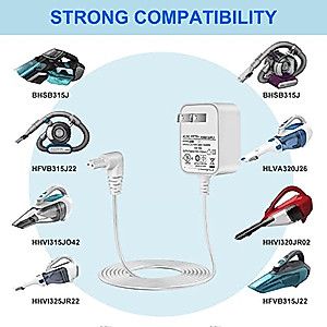 TEVSINPO 15V Charger for Black and Decker 90627870 Dusbuster Handheld Vacuum HHVI315JO42 HFVB315J22 HHVI320JR02 HFVB320J27 Vacuum Spillbuster 90629039 S003AQU1500015 Power Cord