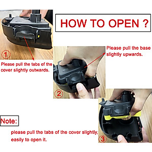 Hippotech 595663 Air Filter Base, 595660 Air Cleaner Cover & 799579 Air Cleaner Foam Filter Replacement for Briggs Stratton 450E 500E 550E 550Ex Engine Lawn Mower