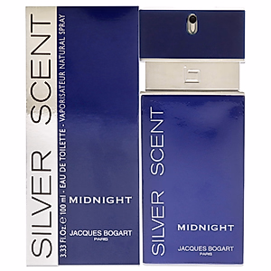 Jacques Bogart Silver Scent Midnight Men EDT Spray 3.3 oz