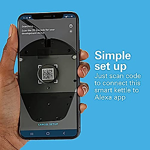 Hamilton Beach Smart Electric Tea Kettle & Water Boiler, Works with Alexa, 1.7 L, 1500 Watts, Cordless, Keep Warm, Auto-Shutoff & Boil-Dry Protection, Stainless Steel (41036)