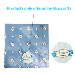 Quilting Fabric, Misscrafts 100pcs 6" x 6" (15x15cm) Cotton Craft Fabric Bundle Squares Patchwork Pre-Cut Quilt Squares for DIY Sewing Scrapbooking Quilting Dot Pattern