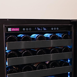 Allavino 2X-BDW5034S-1BS Wine Refrigerator, 2 Zone, French Door (2 Units)