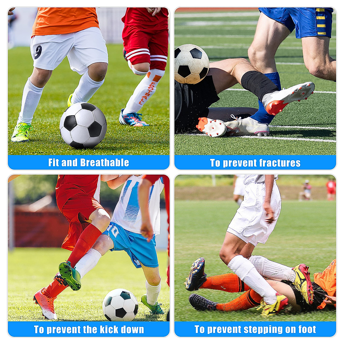 Shin Guards Soccer Youth with Ankle Protection Shin Pads for Kids Girls Boys Toddler S Size