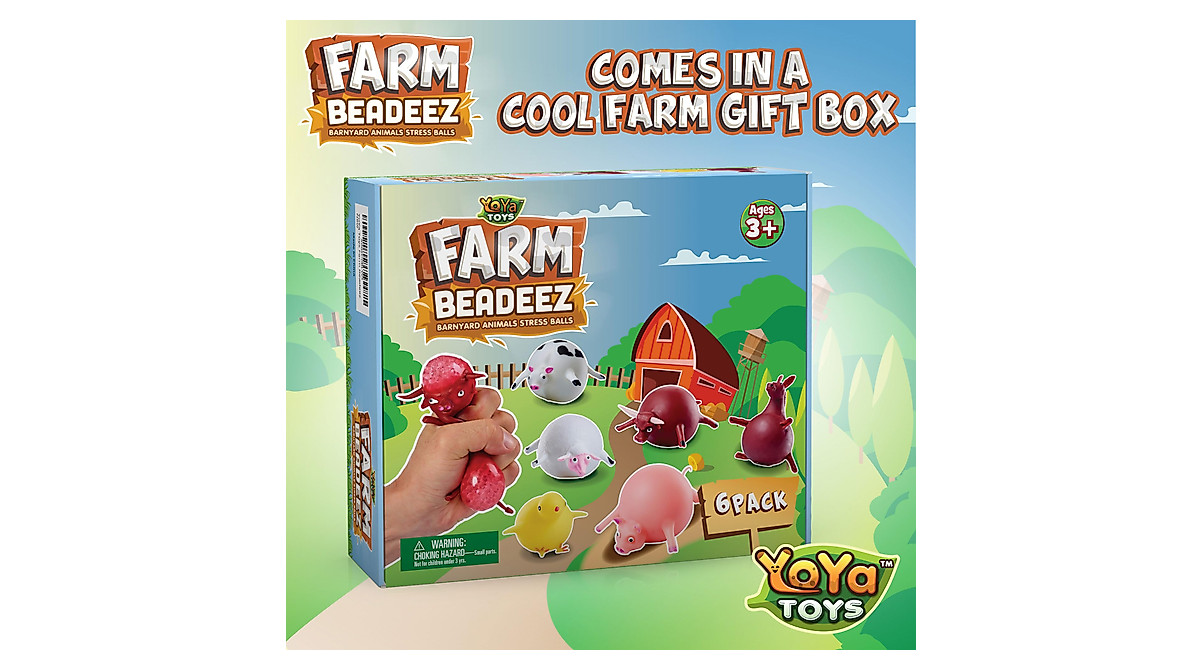 Yoya Farm Friends DNA Balls - Colorful Fidget Stress Balls for Focus
