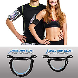 Cell Phone Running Armband Holder for iPhone,Galaxy,Google Pixel,LG.All 4~7 Inchs Smart Phones,360 Rotatable, Workout Universal Adjustable Arm Band, Strap/Pocket for Men Jogging Gym Riding