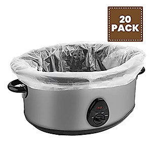 Slow Cooker & pot Liners Fits 7 - 8 Quarts, Extra Large Pot Liners SIZE: 13'' x 21'' x 4'' Inches, 4" Gusset Bottom, Extra Large Pot Liners, 20 pack