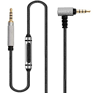 FAAEAL QC35 Cable Aux Cord Replacement for Bose 700 QuietComfort QC45 QC35II QC25 Noise Cancelling Headphones, JBL E45BT E55BT E65BTNC Earphone,2.5mm to 3.5mm Extension Aux Cord(4.9ft)