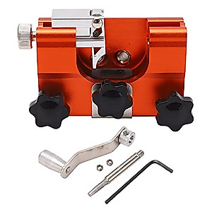 Hand Crank Chainsaw Sharpener Portable Manual Chain Sharpening Jig with Grinding Head Detachable Crank 1220in Chain Saw Guide Sleeve for Lumberjack Garden Worker