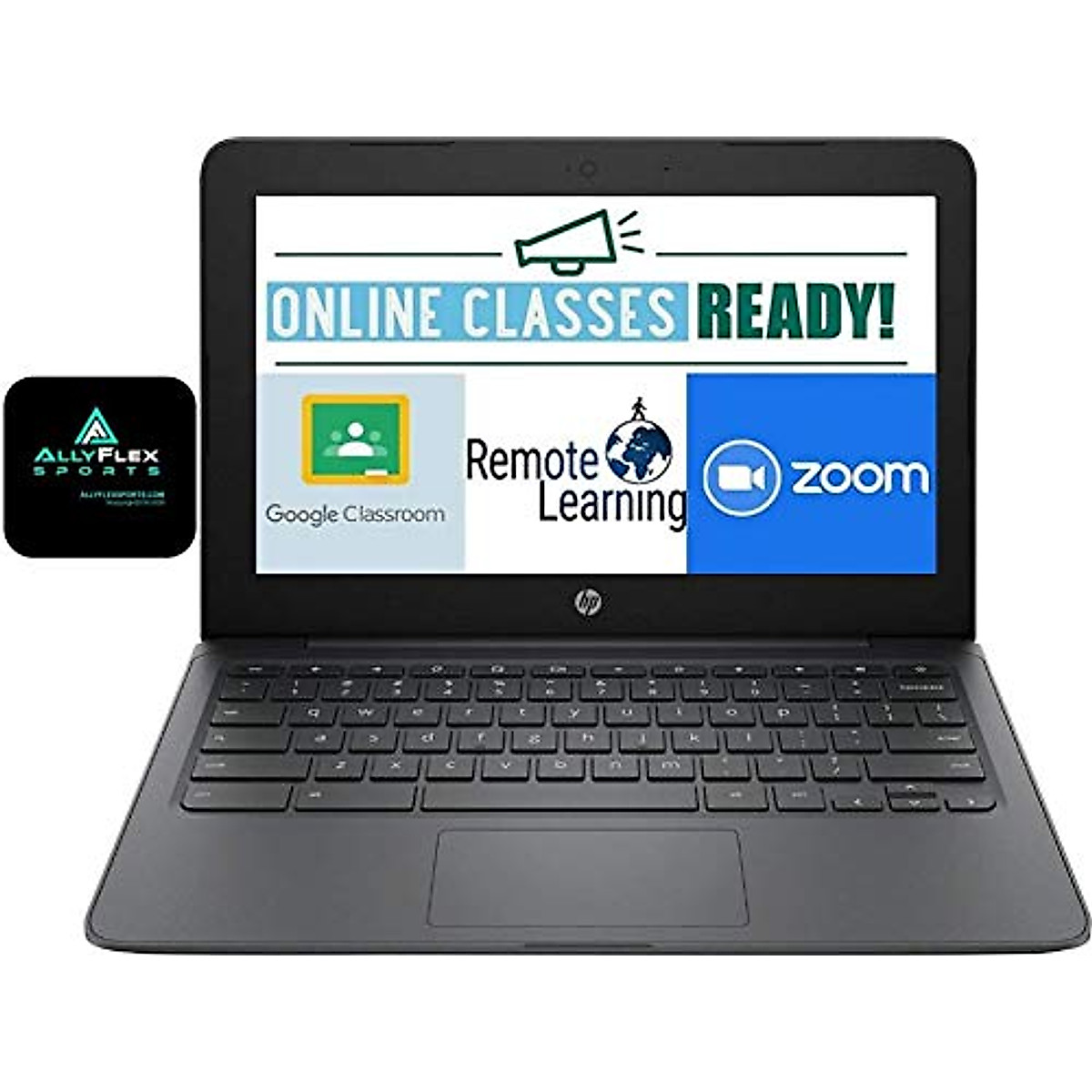 2022 Newest HP Chromebook 11.6" HD Laptop for Business and Student, Intel Celeron N3350, 4GB Memory, 32GB eMMC, Webcam, USB-C, WiFi , Bluetooth, Chrome OS+AllyFlex MOUSPAD