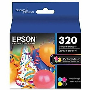 EPSON T320 Standard Capacity Magenta (T320P) for Select Epson PictureMate Printers ,Black