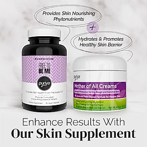 Puriya Hydrating, Soothing, Therapeutic Multi Purpose Daily Intensive Moisturizer with Honey, Shea Butter for Dry, Irritated, Sensitive Hand, Skin, Body, Long Lasting, Plant Based Mother of All Creams