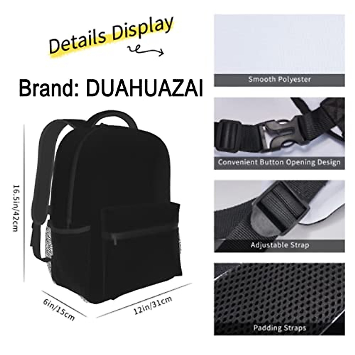 DUAHUAZAI Travel Bag K R E W Funneh Merch Backpack Student Schoolbags Laptop Daypack For Boys Girls