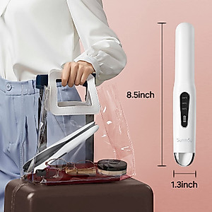 Sunmay Voga Cordless Hair Straightener and Curler 2 in 1, Cordless Travel Flat Iron for Touching Up Short Thin Fine Hair On The Go, Mini Portable Straightener with 4800mAh Battery, Quick Heat Up