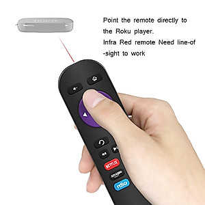 Gvirtue Remote Replacement Control for Roku Box Model: for Roku 1, for Roku 2(HD, XD, XS), for Roku 3, for Roku LT, HD, XD, XDS, for Roku N1, for Roku Express, for Roku Express+