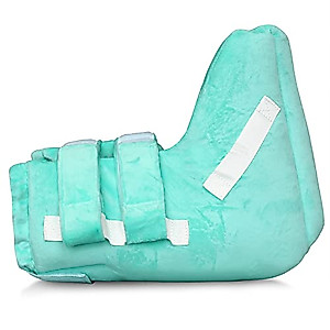 NYOrtho Heel Protector Cushion - Pressure Relieving Pillow with Cooling Gel Pack For Heel Ulcers, Opening At The Heal Soft Fabric Average Adult | Single Boot