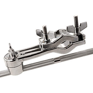 Jiayouy Drum Set Mounting Clamp Chrome Cymbal Boom Arm with Clamp Holder Bracket Percussion Instrument Accessories Silver