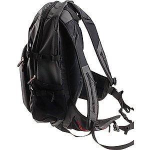 Navitech Action Camera Backpack & Red Storage Case with Integrated Chest Strap - Compatible with DragonTouch Vision 3 Pro Action Camera