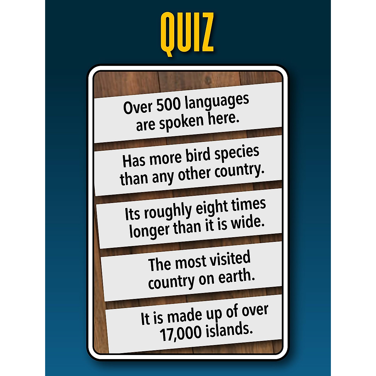 Smart Cards Countries, 7-Games-in-1 (Trumps, Pairs, Guess Who, Happy Families, Rummy, and More)