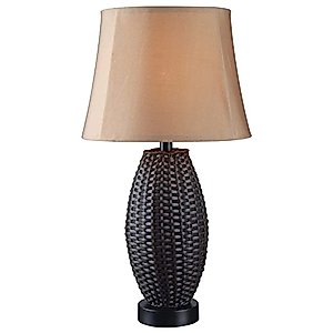 Kenroy Home 32203BRZ Sunset Outdoor Table Lamp with Bronze Finish, Casual Style, 29.25" Height, 16" Width, 16" Depth