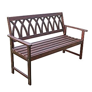 northbeam Wood Outdoor Garden Patio Bench, Natural, BCH0330610810