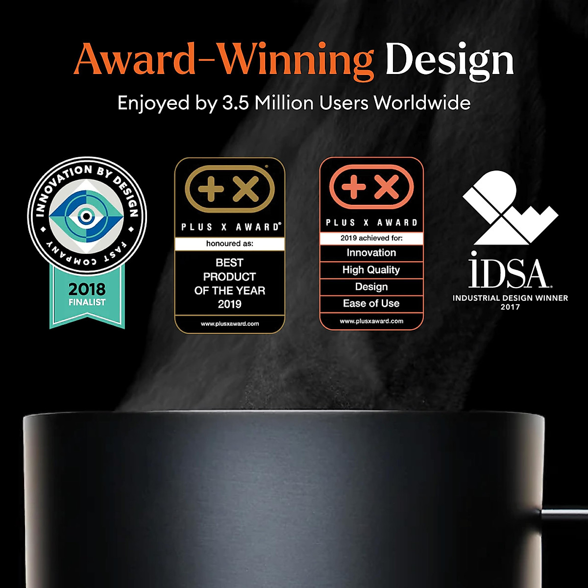 Ember Temperature Control Smart Mug 2, 14 oz, Black, 80 min. Battery Life - App Controlled Heated Coffee Mug - Improved Design