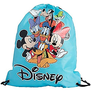 Disney Tote 15" Sling Bag Mickey Mouse Minnie Donald Daisy Goofy Pluto Print