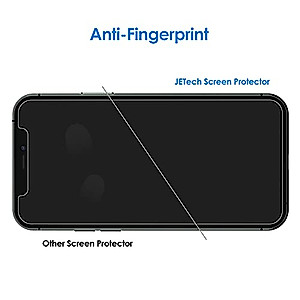 JETech Screen Protector for iPhone 11 Pro 5.8-Inch with Camera Lens Protector, Tempered Glass Film, 2-Pack Each
