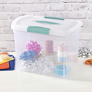 Sterilite Large Nesting ShowOffs (6-Pack) and Sterilite Deep Clip Box (4-Pack) Storage Bins
