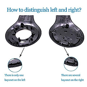 Replaceable Spare Earphone Shell and Spare Earphone Inner Shell Earphone Repair Parts Compatible with Studio3.0 Headphone(Black)