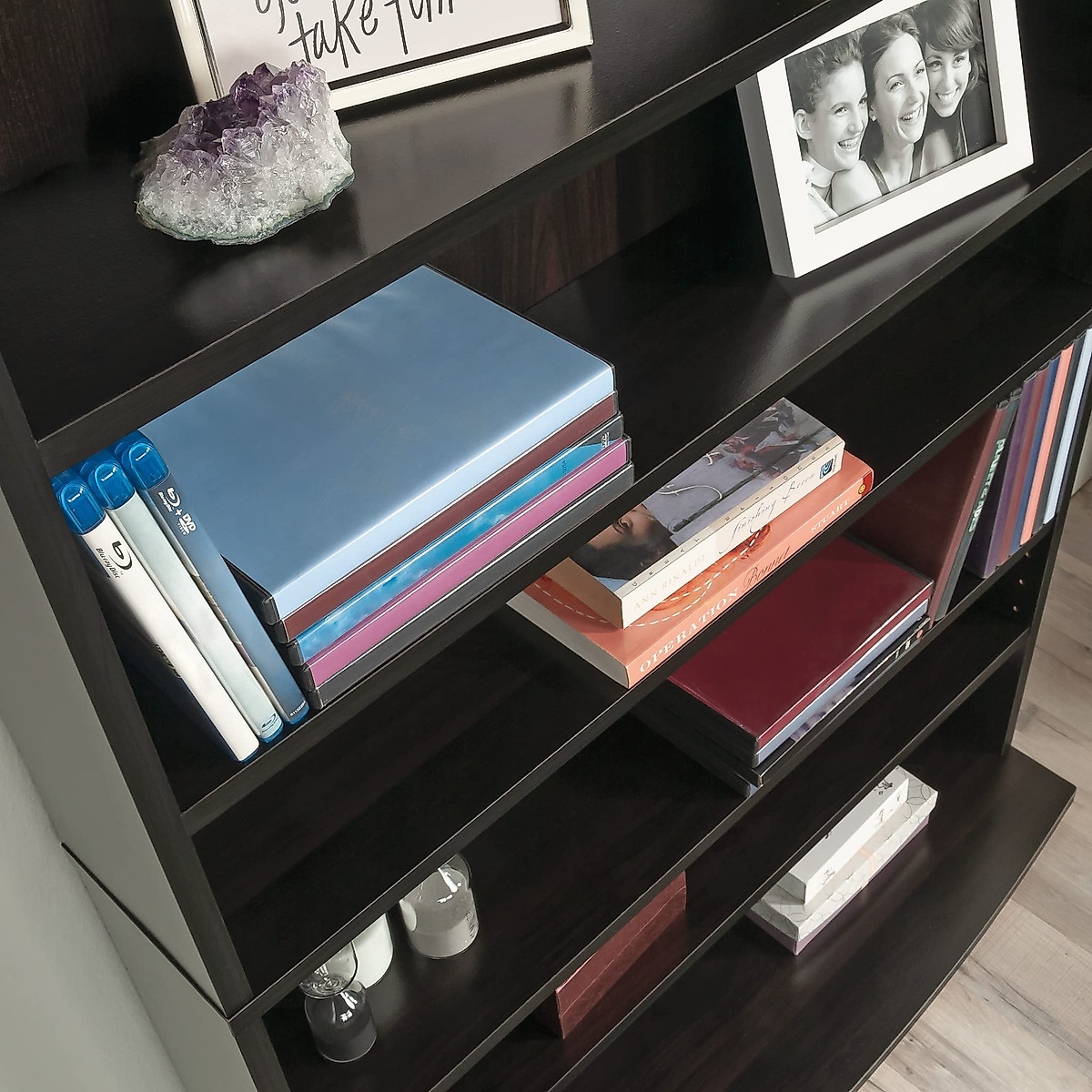 Sauder 413034 Beginnings Multimedia Storage Tower, Cinnamon Cherry