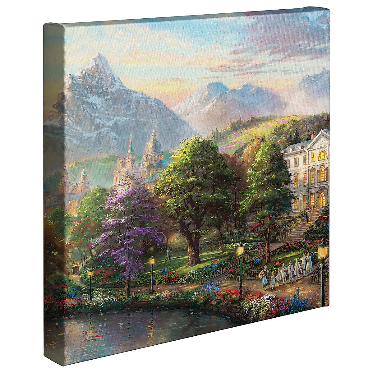 Thomas Kinkade Studios The Sound of Music 14 x 14 Gallery Wrapped Canvas