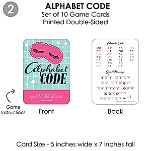 Big Dot of Happiness Spa Day - 4 Girls Makeup Party Games - 10 Cards Each - Gamerific Bundle