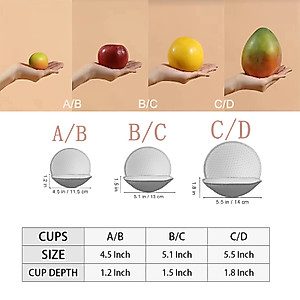 Gulagas Bra Inserts Pads, Thin Comfortable Bra Insert，Removable And Washable Breathable Bra Cups Inserts For Bikinis Top Swimsuit,Sport Bra,Yoga Wear.(Grey, C/D)