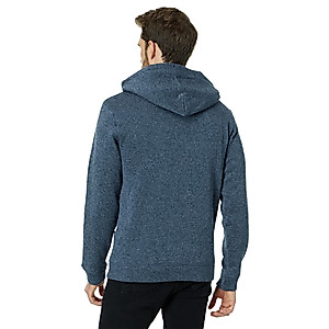 Quiksilver Men's Keller Hood Fleece Top, Navy Blazer Heather 233