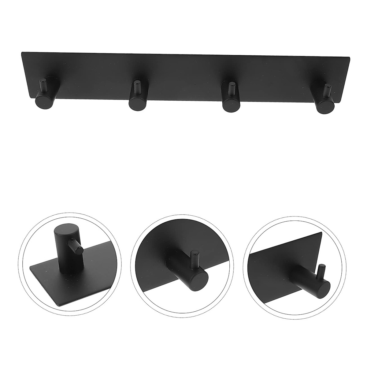 STOBAZA 3pcs Coat Hook Heavy Duty Wall Hook Metal Hook Stainless Steel Hooks Wall Clothes Mounted entryway hat Hook Wall Towel Hanger Door Hooks for Hanging No Punching Coat Rack