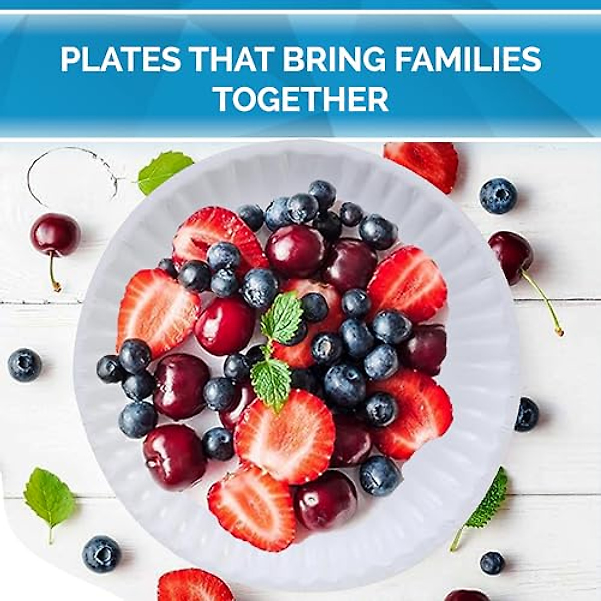 Perfectware - Kitchen essentials Paper Plate 6-300 6" Paper Plate, White (300 Count/pack)