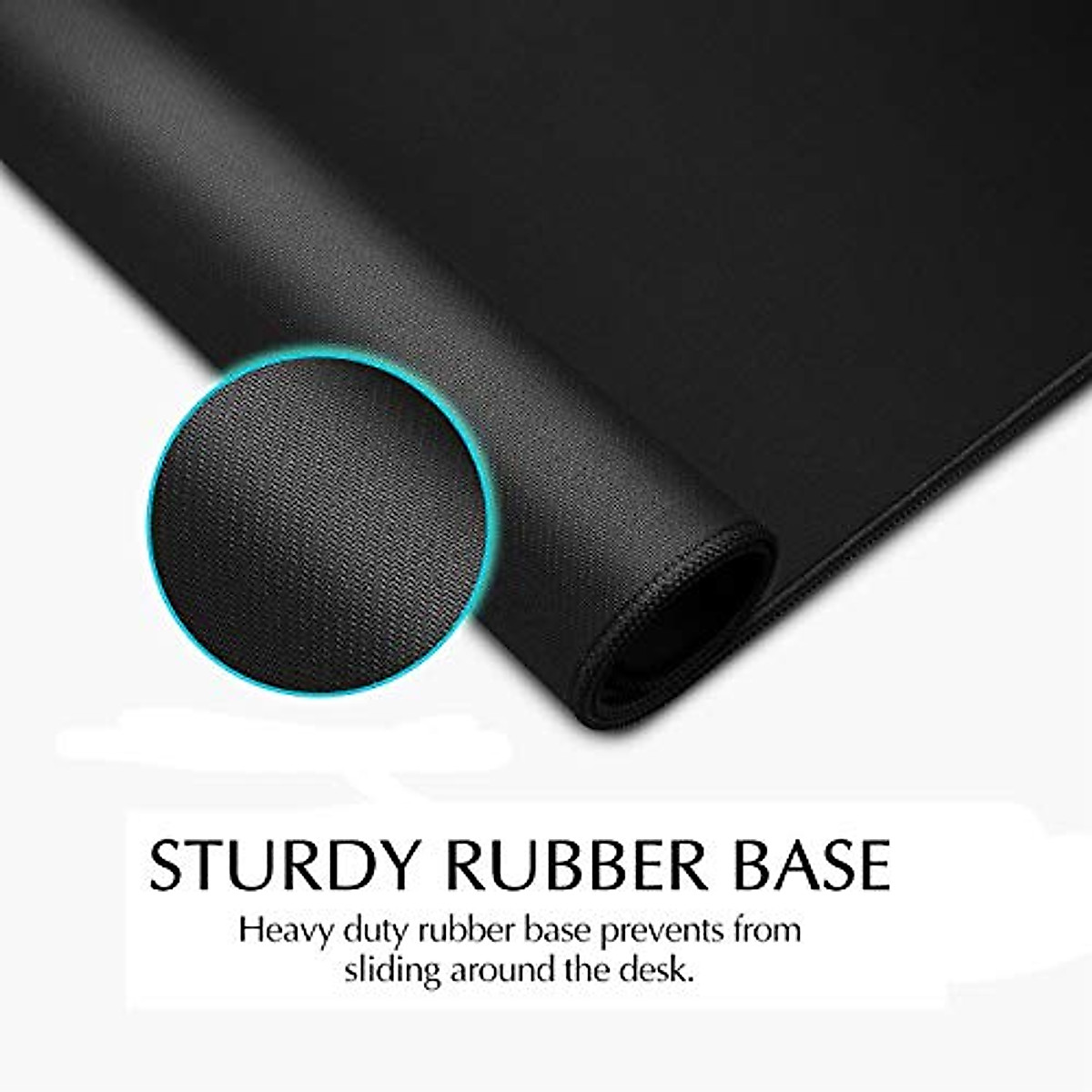 JIALONG Large Gaming Mouse Pad Desk Mat Comfortable XXL Mousepad Extended Size 35.4 x 15.7 inches Classic Black