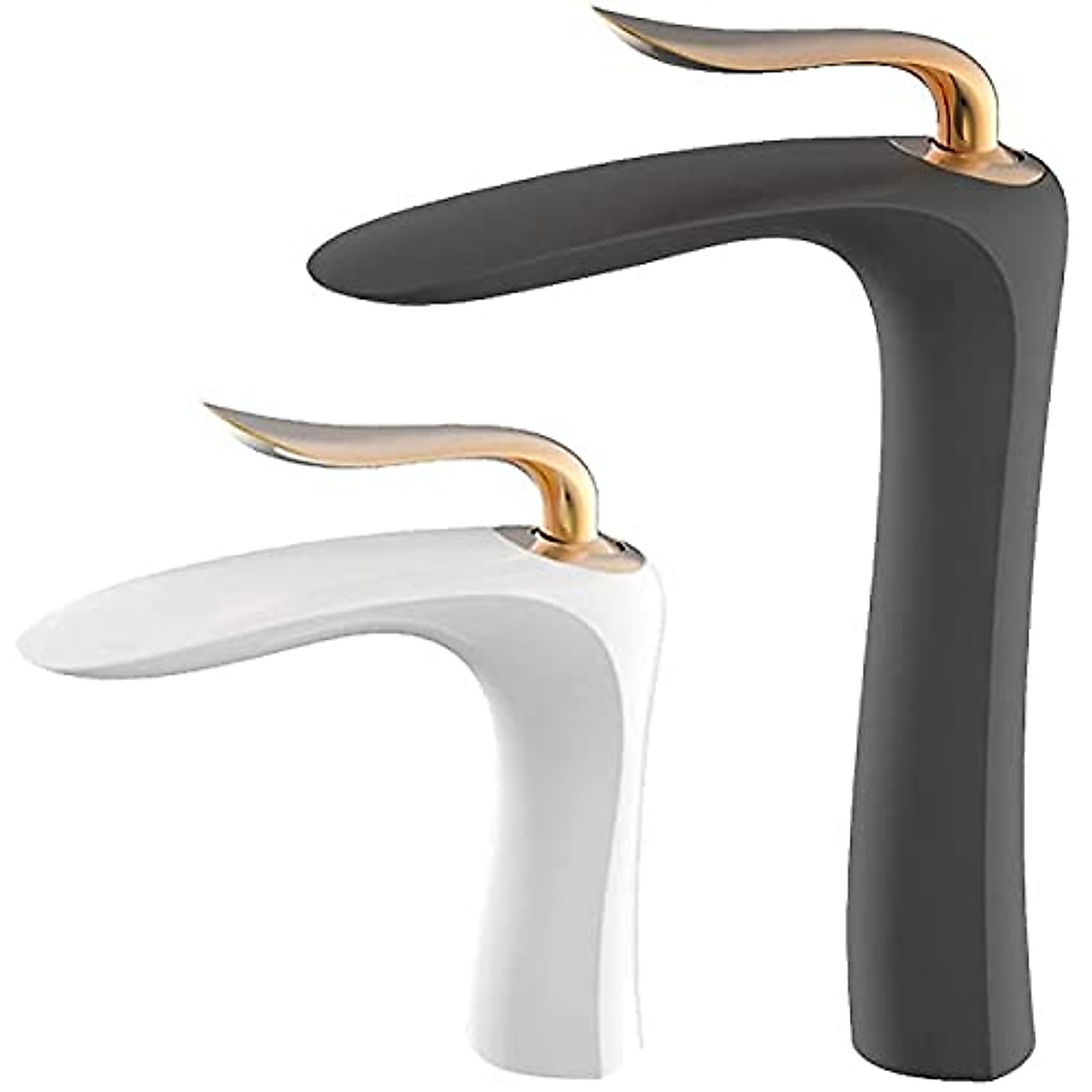 ZHANGYUEFEIFZ Bathroom Sink Faucet Sink Faucet Bathroom Basin Brass Faucet Sink Faucet hot and Cold Single Handle countertop Installation Toilet Crane Faucet (Color : Black Chrome S)