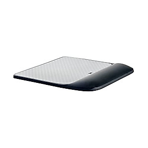3M Precise Mouse Pad with Gel Wrist Rest, Soothing 3M Gel Technology and Satin Smooth Cover for All Day Comfort, Optical Mouse Performance and Battery Saving Design (MW85B), Extended, Black