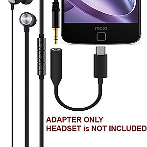 Headphone Adapter Type-C Earphone for Galaxy Tab S5e 10.5 Tablet, Jack Converter Audio Adaptor Earbud Headset Compatible with Samsung Galaxy Tab S5e 10.5