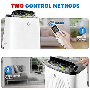 GAOMON 14,000 BTU Portable Air Conditioner, 3-in-1 Portable AC Unit with Fan & Dehumidifier Cools up to 700 sq. ft, Room Air Conditioner with 24 Hour Timer & Remote Control, Window Mount Kit
